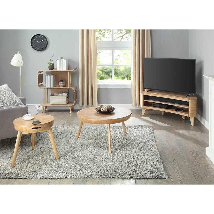 Jual Furnishings San Francisco Oak TV Stand LOUNGELIVING.CO.UK