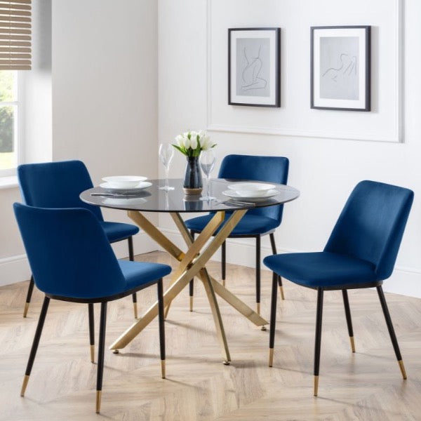 Julian bowen glass dining table store